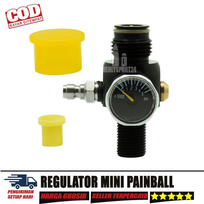 Jual REGULATOR PCP MINI REGULATOR PAINBALL MINI REGUL APR 2 CM DRAT M18 ...