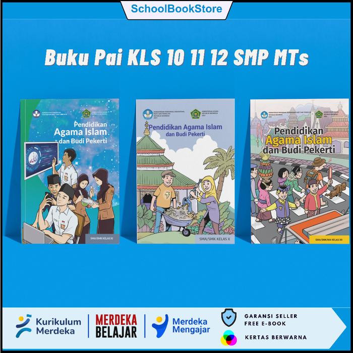 Jual Buku Pelajaran PAI Agama Islam Kelas 1 2 3 SMA SMK Kurikulum Merdeka - KUMER, 10 SMA - Kota ...