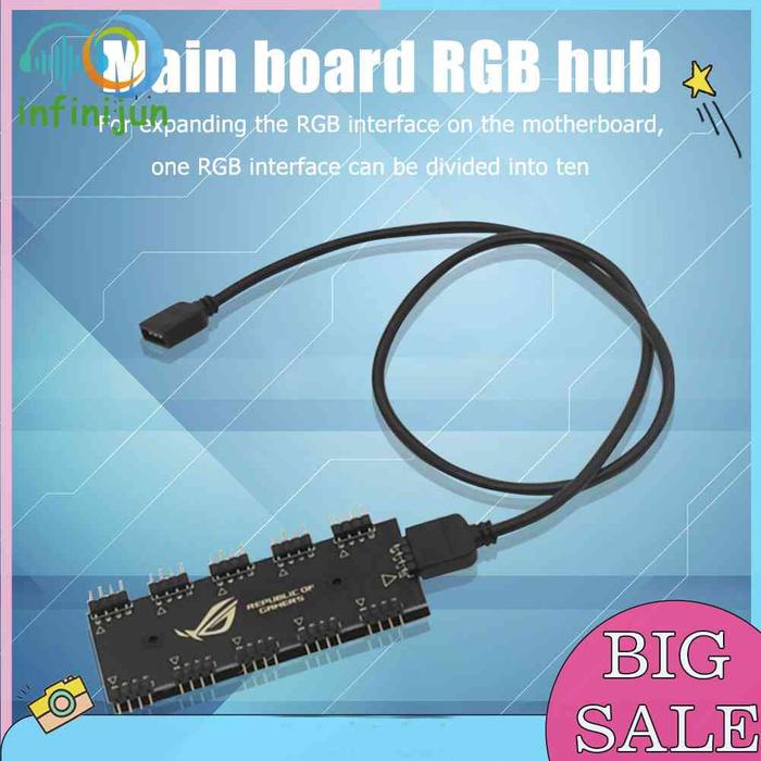 Jual Kabel Ekstension Splitter HUB Synchronization 10 RGB Untuk ...