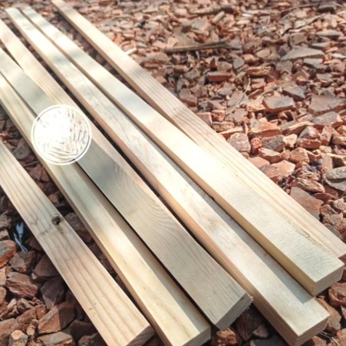 Jual Balok Kayu Jati belanda 4 x 2 cm Sudah Serut Halus amplas siap ...
