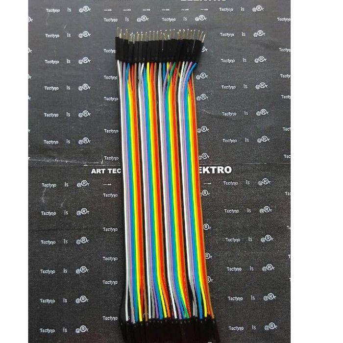 Jual jumper male to female 40 pin 20 cm for arduino Uno breadboard dll ...