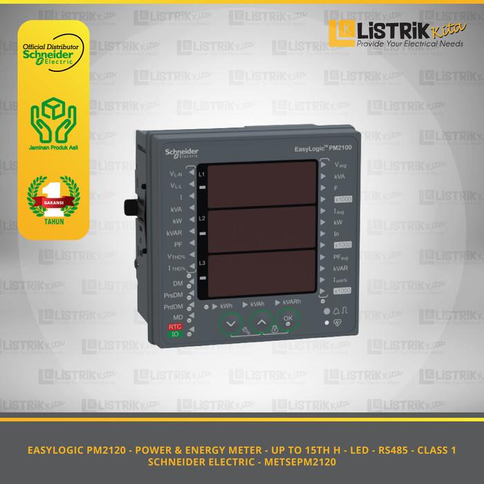 Promo Power Meter SCHNEIDER 2120 UP TO 15TH H LED RS485 C- METSEPM2120 ...