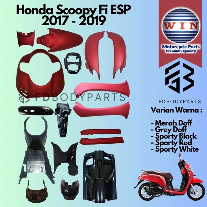 Jual Komplit Set Full Body Kasar Halus Honda Scoopy Fi Esp 2017 2018 2019 - Jakarta Timur ...