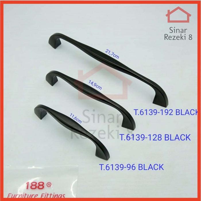 Jual Tarikan 6139 BLACK KOTAK Hitam Knob Handle Minimalis Pintu Lemari ...