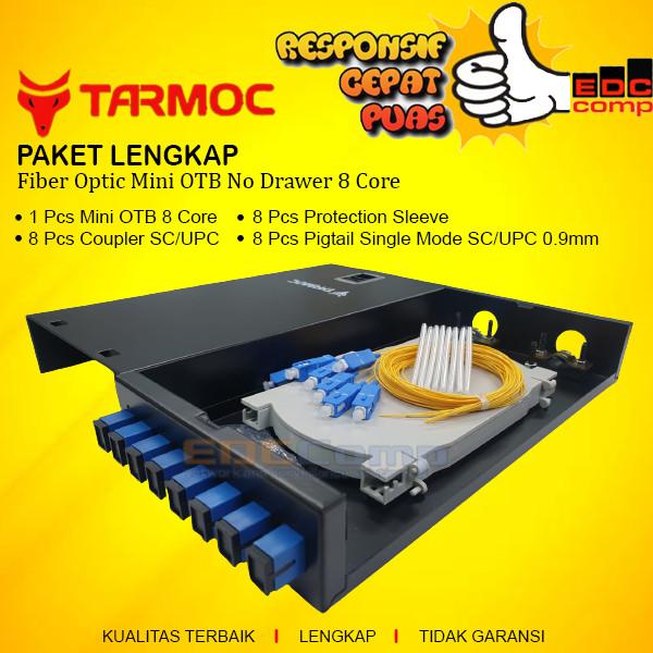 Jual Tarmoc Fiber Optic mini OTB 8 Core SC|Roset FO Besi 8C Lengkap ...