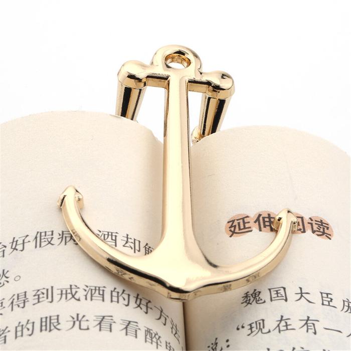 Jual NB Anchor Bookmarks Creative 3D Foldable Metal Page Holder for ...