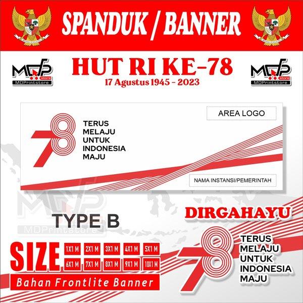 Jual SPANDUK HUT RI 2X1 METER KEMERDEKAAN BANNER AGUSTUSAN CUSTOM NAMA ...