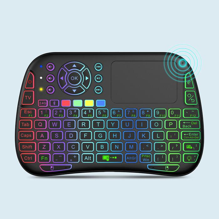 Jual NB 2.4G+bluetooth Dual Mode 8 colors Backlight English Air Mouse ...