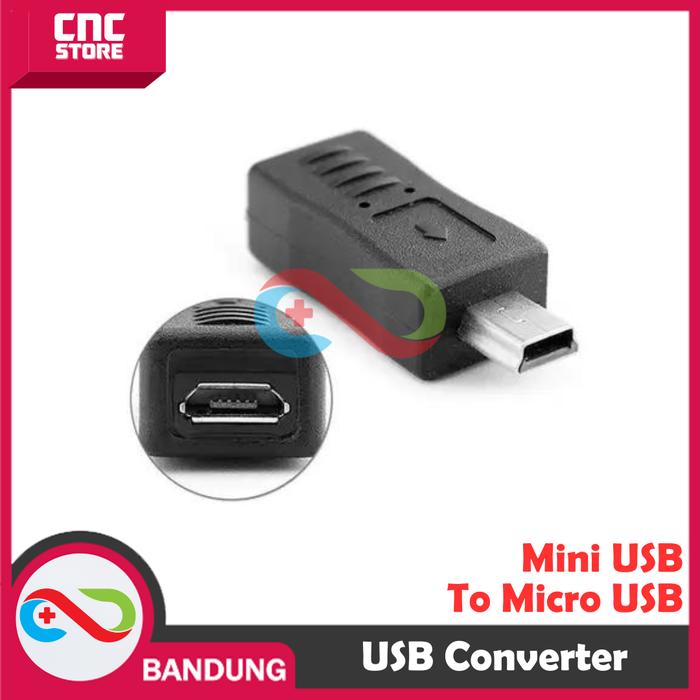 Promo CONVERTER MINI USB TO MICRO USB ADAPTER HP ARDUINO ESP STM32 ...