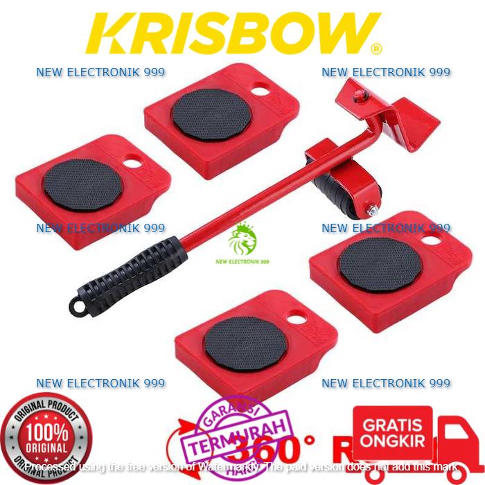 Jual Krisbow Troli Pindah Moving Tool 150kg Lifter Carrier Wheel Bar ...