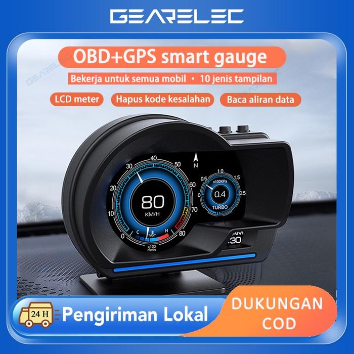 Jual P6 Smart Mobil Layar Display OBDGPS HUD Sistem Ganda Mobil Head up ...