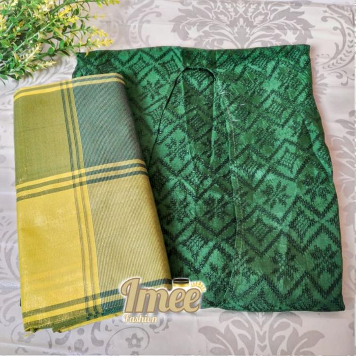 Jual Set baju bodo dan sarung / Set baju adat bugis makassar - Hijau ...