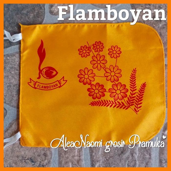 Jual Bendera regu pramuka putri bunga flamboyan bendera regu bunga ...