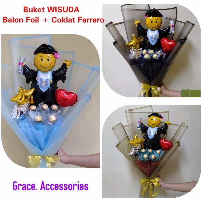 Jual Buket bucket bouquet coklat ferero balon wisuda graduation murah ...
