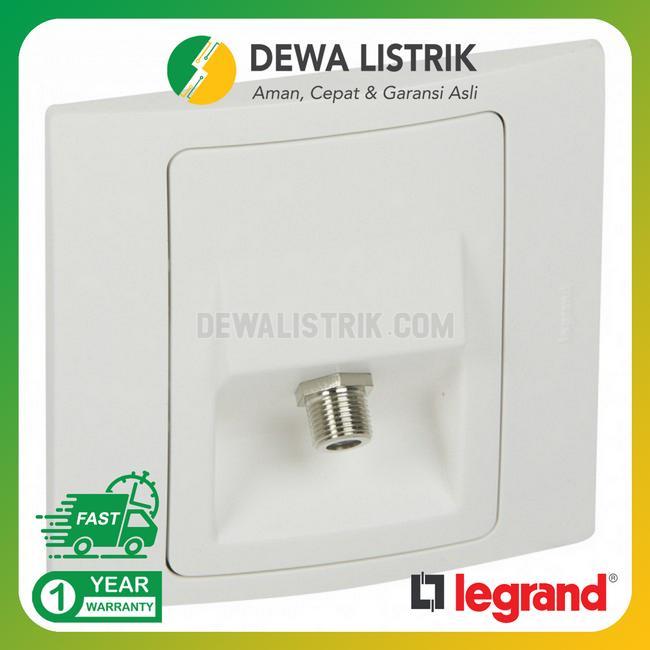 Jual Legrand 281152 - Mallia - F type TV socket - white - with frame - Jakarta Pusat - Dewa ...