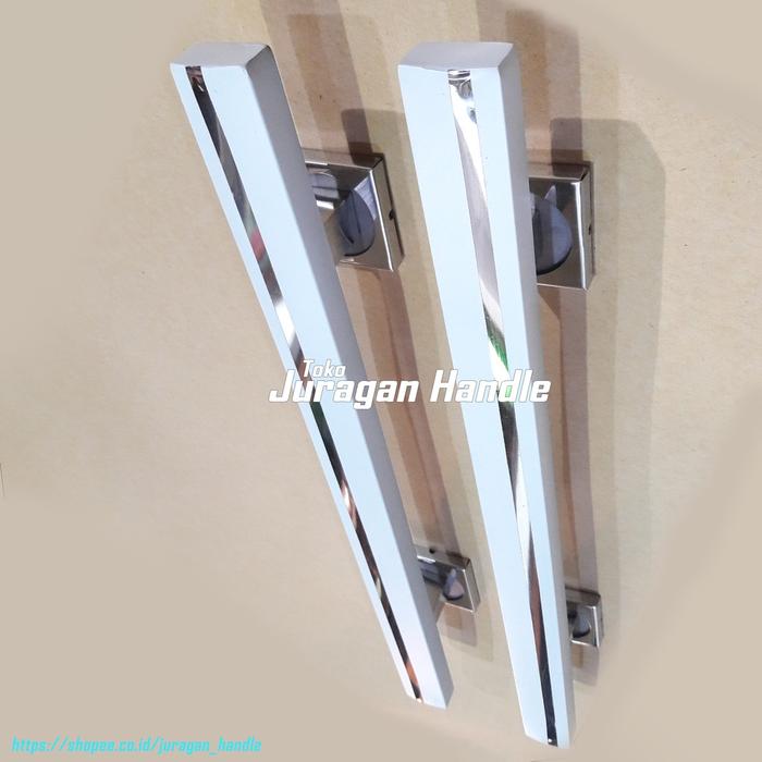 Jual Handle Pintu Rumah 45 Cm 60 Cm Model Stella Putih Pegangan Pintu ...