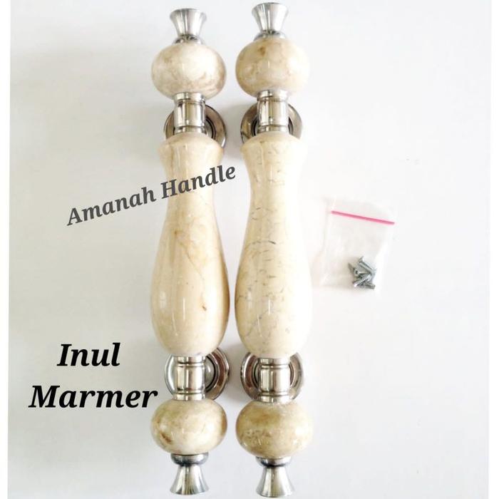 Jual Handle Pintu Marmer Batu Alam 33Cm - Gagang Pintu Rumah Stainless ...