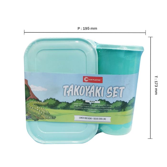 Jual Takoyaki Lunch Box Set dan Botol Minum Clio - Tempat Penyimpanan ...
