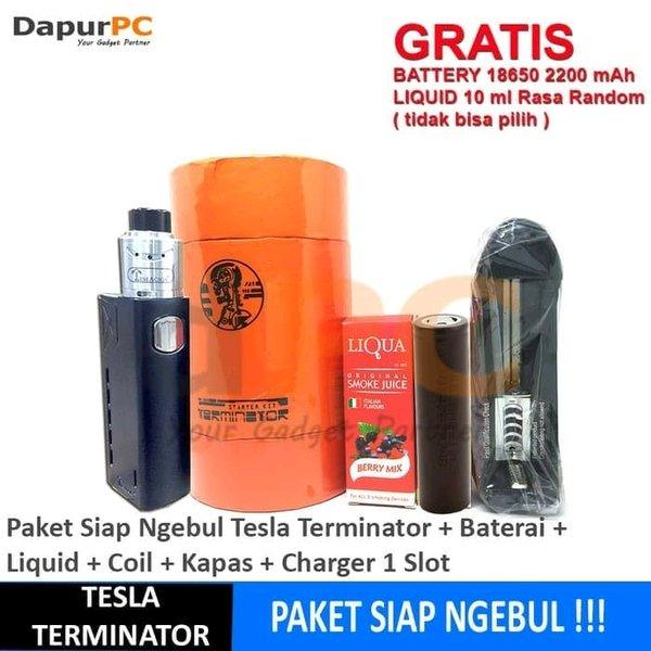 Jual VAPE TESLA TERMINATOR 90 WATT PAKET NGEBUL DAN KOMPLIT ROKOK ...