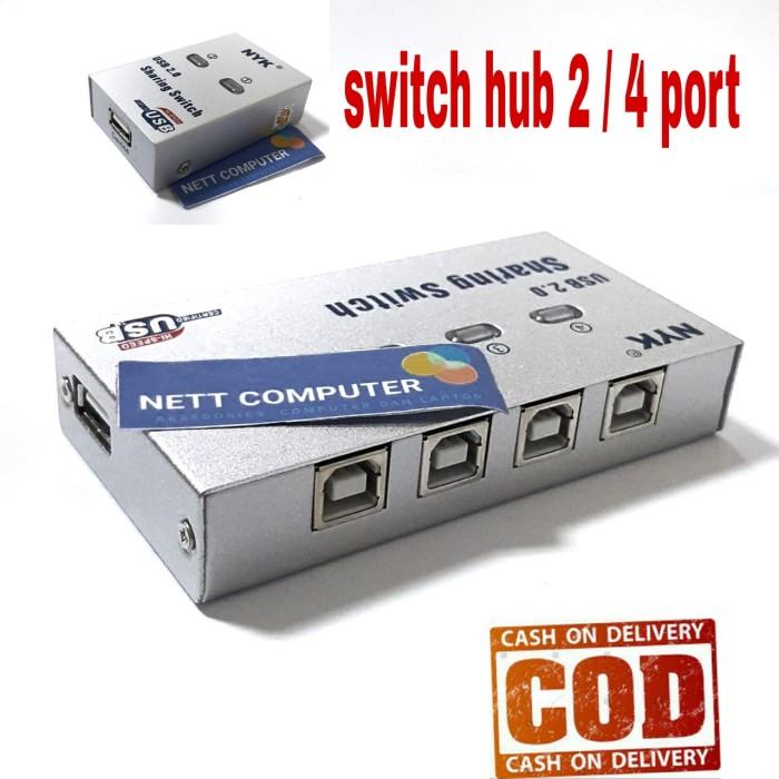 Jual Auto Switch Hub Usb Printer 2 Port / 4 Port Sharing Switcher USB - Jakarta Barat ...