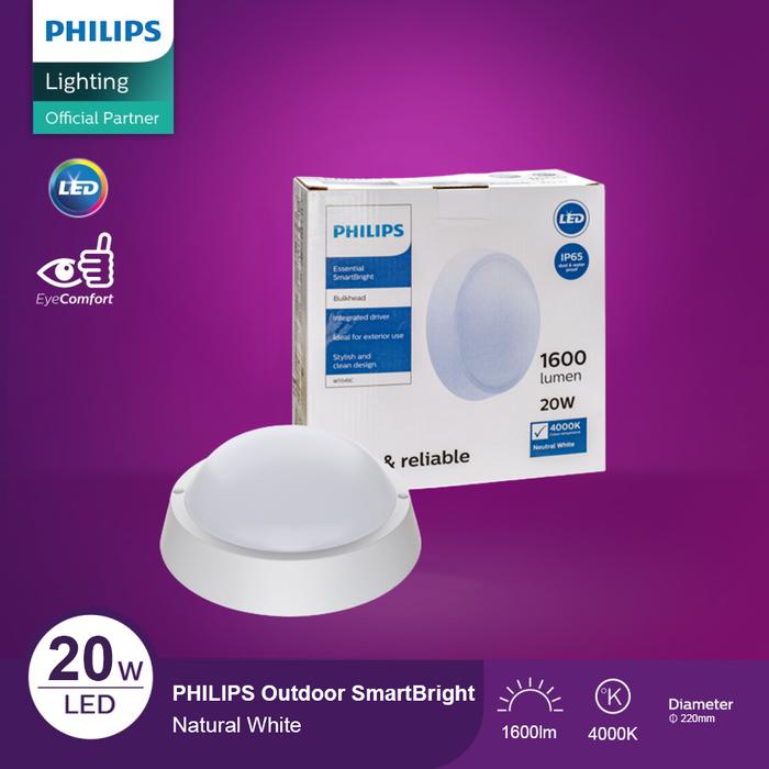 Jual PHILIPS WT045C 20W IP65 - Lampu Dinding Outdoor SmartBright ...