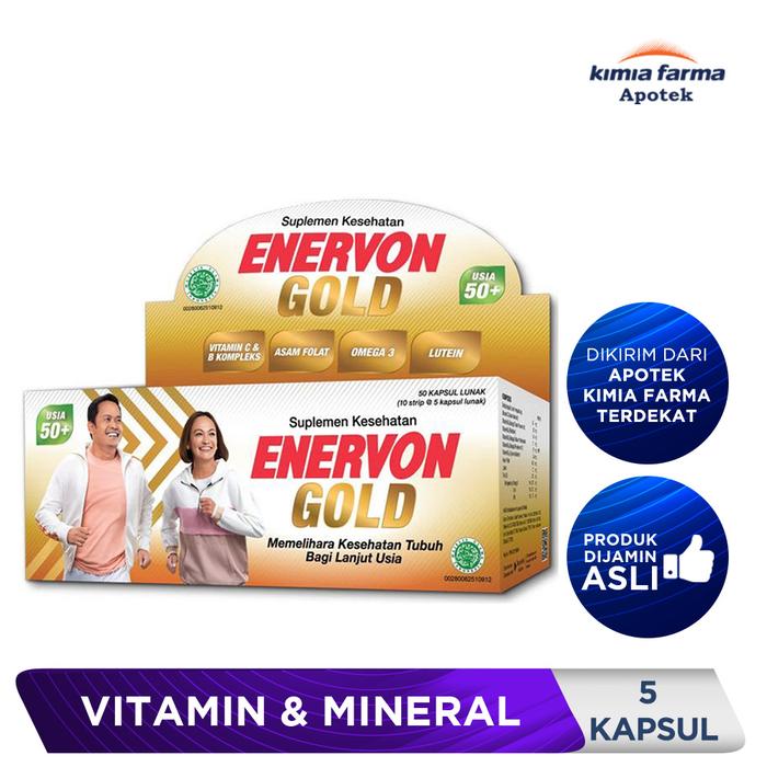 Jual ENERVON GOLD STRIP 5 KAPSUL - Jakarta Pusat - Kimia Farma Apotek ...