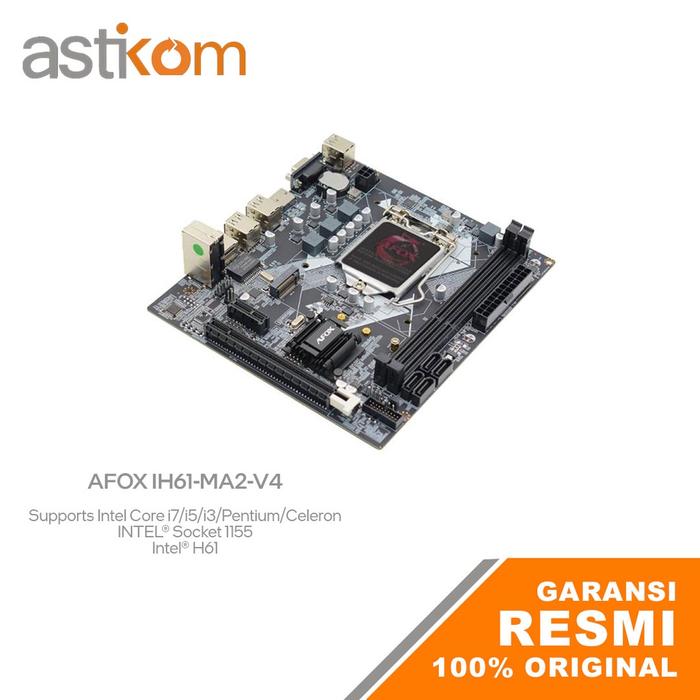 Jual Motherboard AFOX H61-MA2-V4 LGA1155 AFOX H61 Gen 2nd gen 3rd intel ...