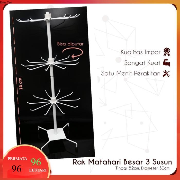 Jual Rak Display Putar Matahari 3 susun Besi Kuat Tebal Impor - Kab ...