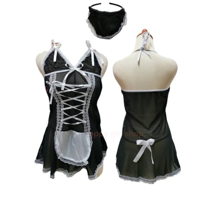 Promo Set Baju Lingerie Sexy+ Rok+ G String Model Transparant Import ...