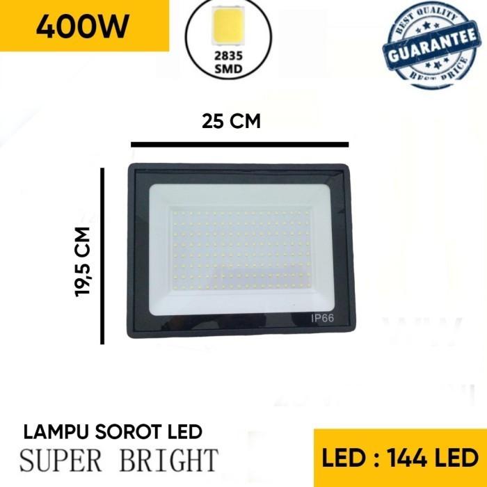 Promo LAMPU SOROT LED 20W 30W 50W 100W 200W 400W/LAMPU OUTDOOR SUPER TERANG - 400W PUTIH ...