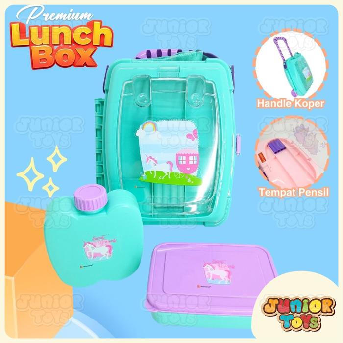 Jual Kotak Makan Anak Premium Lunch Box Set Tempat Bekal Ada Botol ...