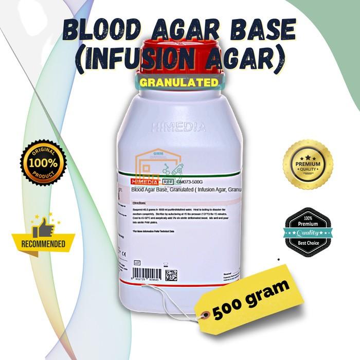 Jual Blood Agar Base (Infusion Agar), granul, Media Mikrobiologi, 500 ...
