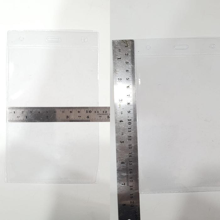 Jual 100pcs Plastik panitia plastik name tag plastik id card - 6,5x9cm ...