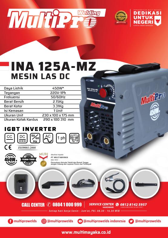 Jual MULTIPRO MESIN LAS INVERTER 450 W -120 A INA125A-MZ - Jakarta ...