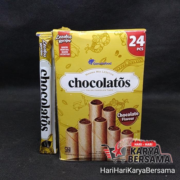 Jual GARUDA FOOD CHOCOLATOS WAFER ROLL BOX 24'S X 14GR - Kota Medan ...