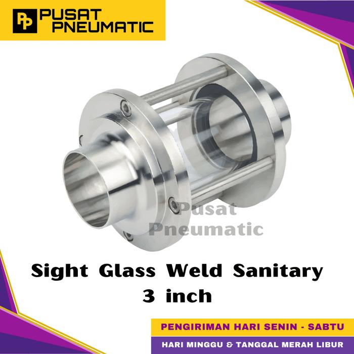 Jual 3" Sight Glass Weld End Sanitary Stainless Steel 316 3 Inch - Jakarta Barat - Pusat ...