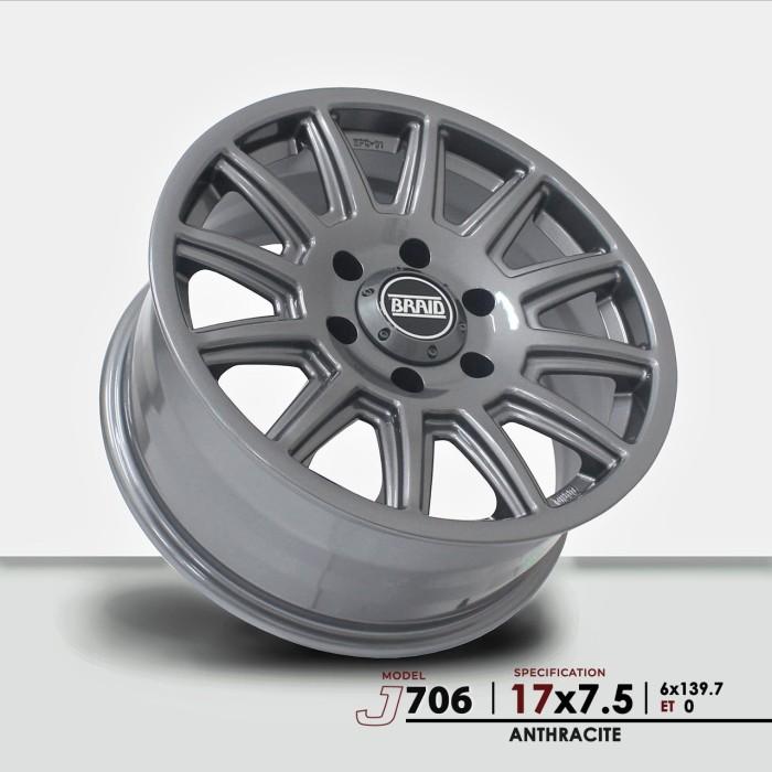 Jual Velg BRAID BPC 01 Ring 17 Pajero Fortuner Hilux DC Dmax Ford ...