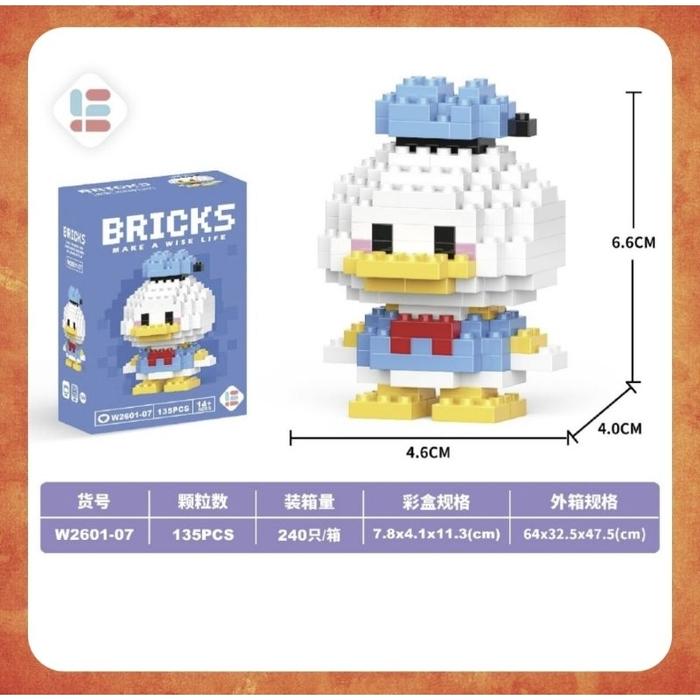 Jual [041]DIY Bricks Mini Toys Model Kartun Building Blok Nano Block ...