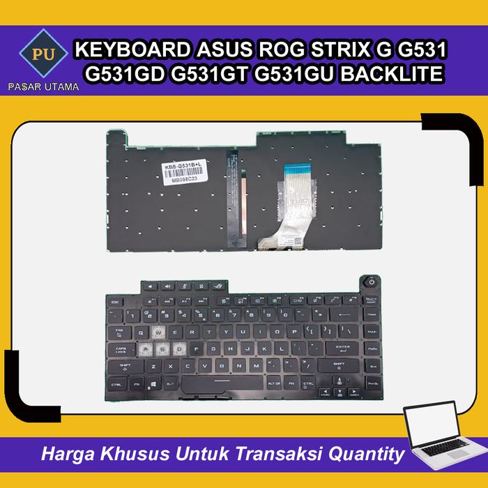 Jual Keyboard Asus ROG Strix G G531 G531gt G531gd G531gu Backlite ...