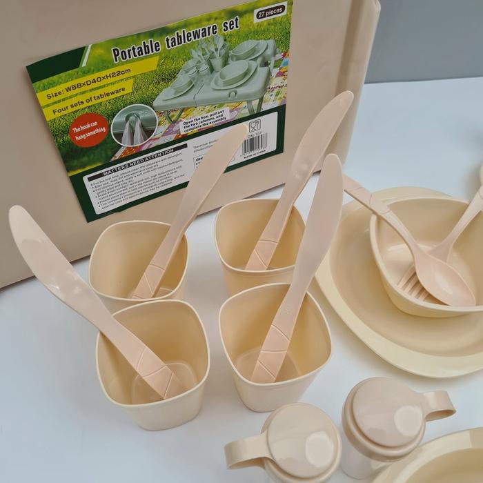 Jual Piring Makan Set - Piknik Set - Dinner Set - Peralatan Makan Set ...