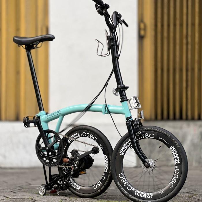 Jual BROMPTON SECOND H6L BLACK EDITION TURKISH GREEN BLUE BEKAS 6 SPEED ORI - Jakarta Barat ...