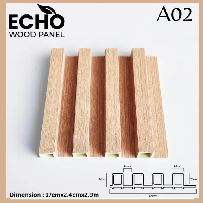 Jual Wallpanel PVC Kisi Kisi Vertical / Wall Panel Dinding / Wood Panel ...