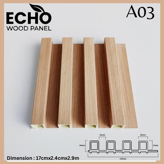 Jual Wallpanel PVC Kisi Kisi Vertical / Wall Panel Dinding / Wood Panel ...