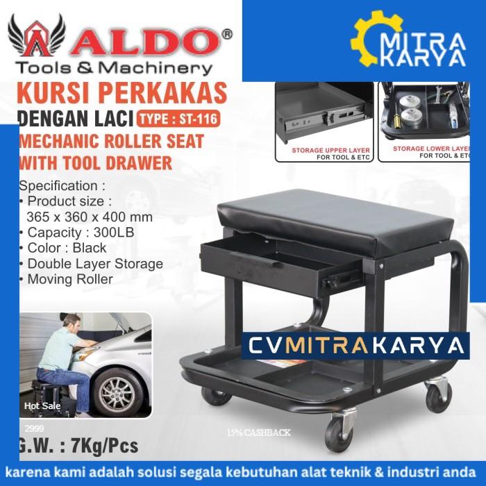Jual KURSI PERKAKAS DENGAN LACI ST116 bengkel MEKANIK WORKSHOP ALDO ...
