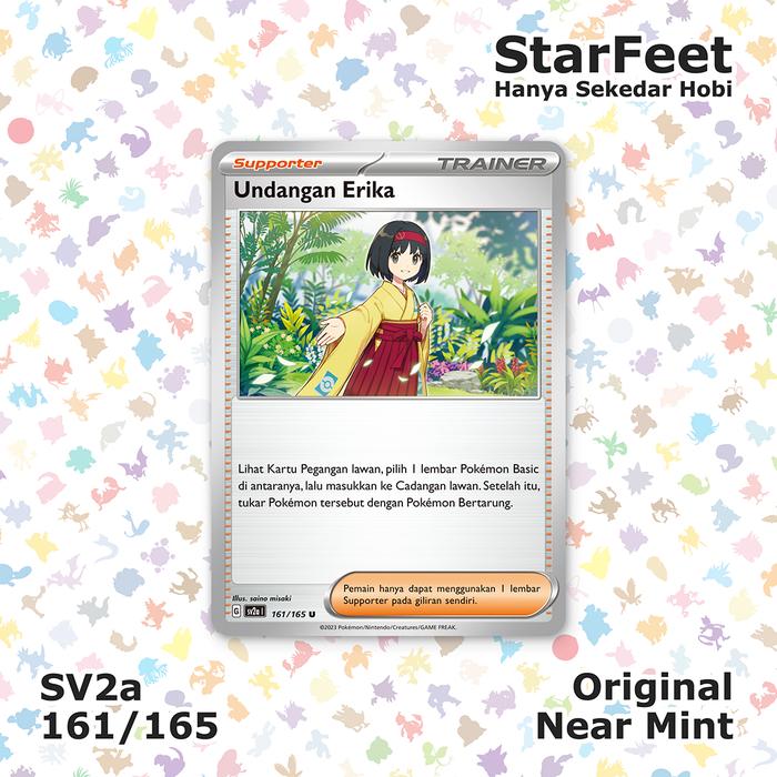 Jual Undangan Erika 161/165 U - SV2a Pokemon 151 TCG Indonesia - Kab. Tangerang - StarFeet ...
