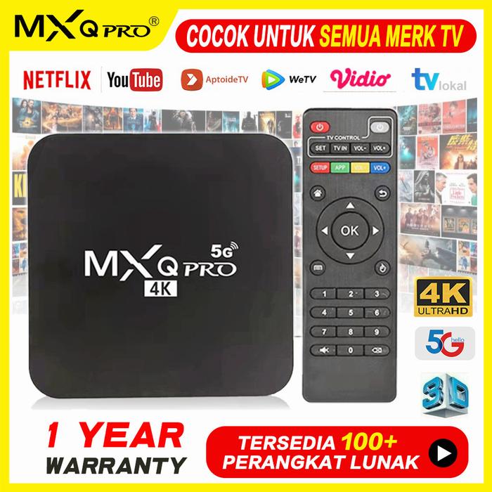 Jual Stb Android TV Box Mxq Pro 4k 5g Unlock Full Root Indihome Android ...