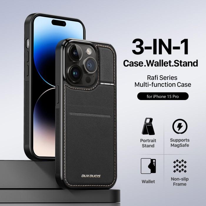 Jual Case iPhone 15 Pro Max 15Pro iPhone15 Plus Card Leather Magsafe ...