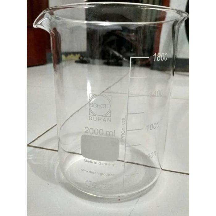 Jual DURAN Beaker glass 2 ml Gelas piala kaca cap 2 Liter - Jakarta ...