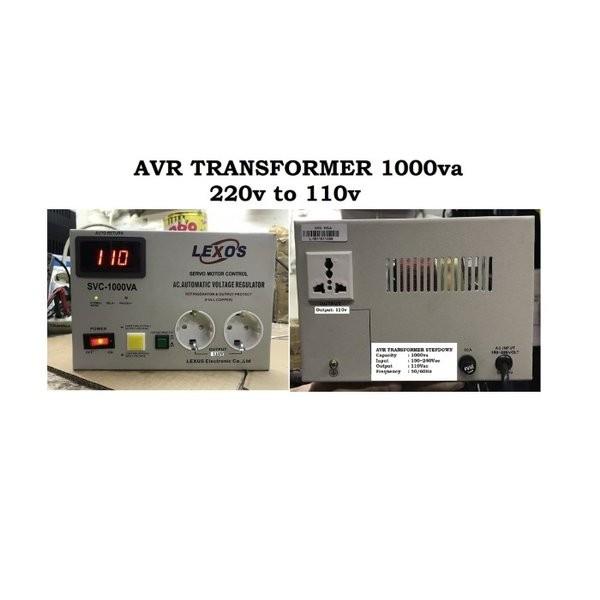 Jual Avr Transformer Step down Stabilizer 1000 Va 220v ke 100v 110v ...