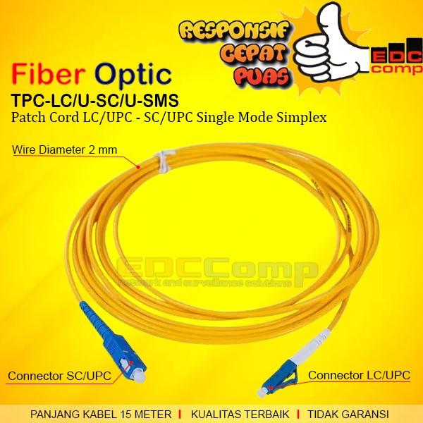 Jual Patch Cord Fiber Optic SC-LC Single Mode 10M | 15M | 20M Simplex - 10 Meter - Jakarta Pusat ...